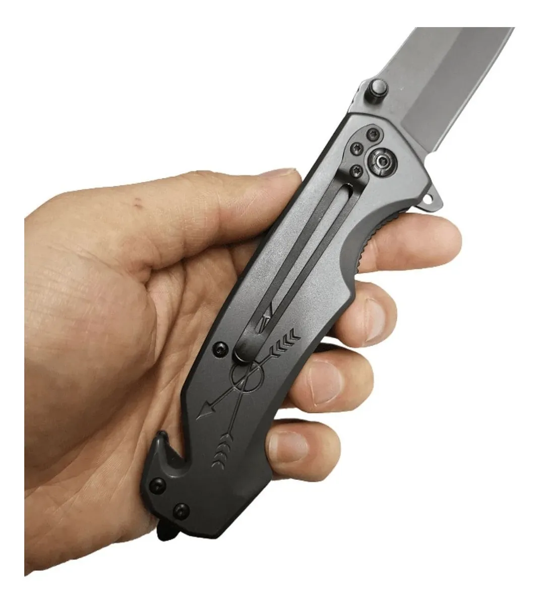 CANIVETE TÁTICO MILITAR TAUE SEMI AUTOMATICO PONTA QUEBRA VIDROS - C3 ...